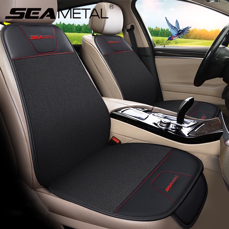 Summer Linen Car Seat Cover Universal Cushion Set Covers for Cars SUV ...