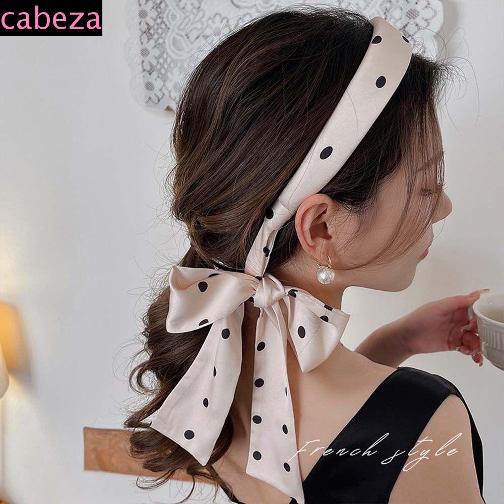 CABEZA Women Hair Hoop Cute Simple Printing Polka Dots Summer High ...