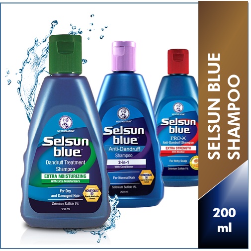 Selsun Blue Anti Dandruff Shampoo, 200ml | Shopee Singapore