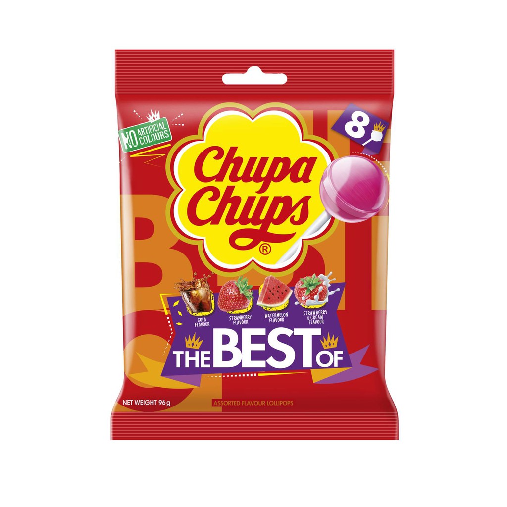 Chupa Chups Best of Bag 8x12g (Halal) | Shopee Singapore