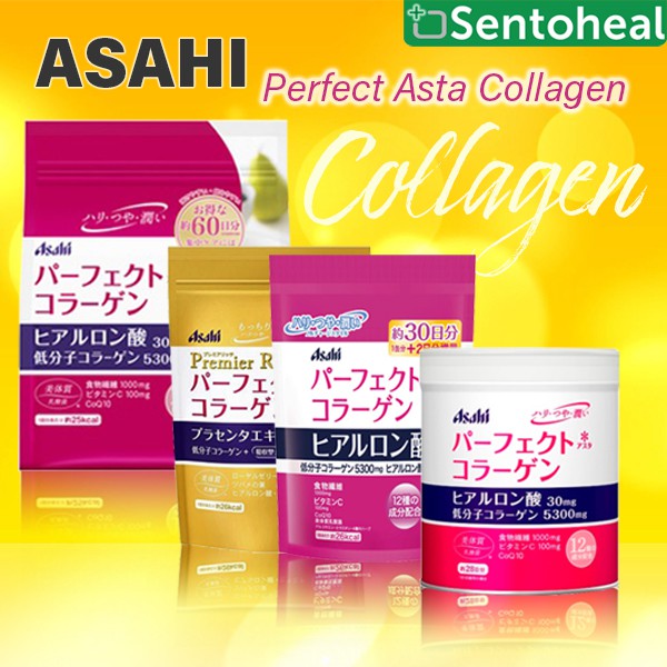 Asahi Perfect Asta Collagen Powder/ Premier Rich Collagen | Shopee ...
