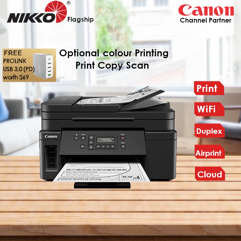 Canon PIXMA GM4070 Refillable Ink Tank Wireless All-In-One with ADF ...
