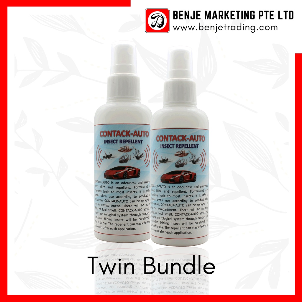 CONTACK-AUTO Insect Repellent 100ml for Cars (Twin Bundle) | Shopee ...