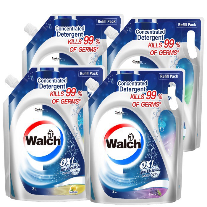Walch Oxi Clean Antibacterial Concentrated Laundry Detergent Refill 2L ...
