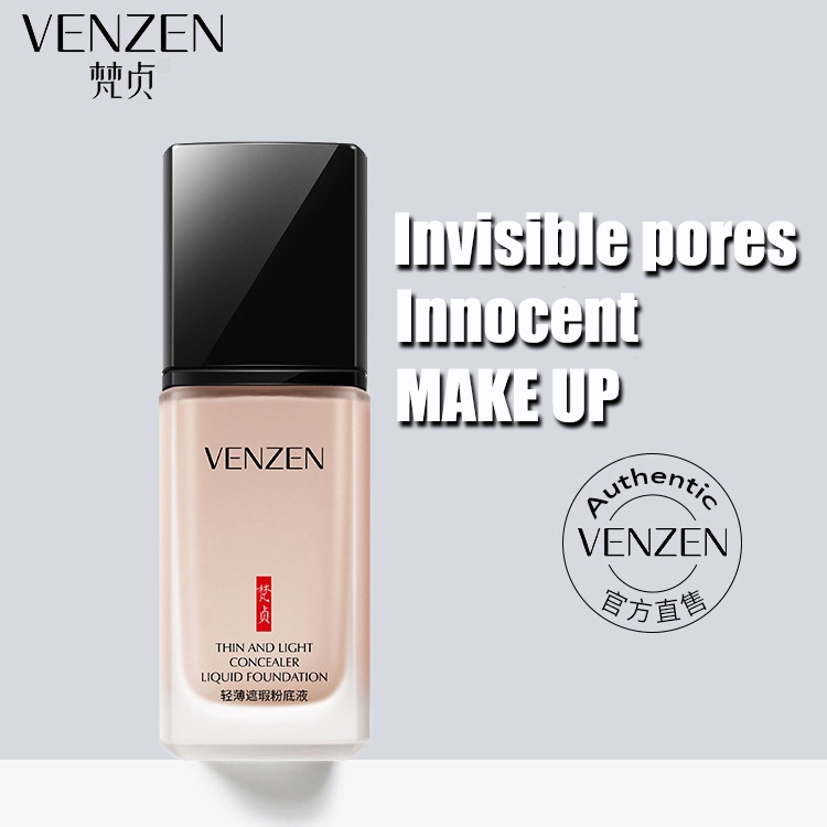 VENZEN Liquid Foundation Concealing and Lasting Moisturizing Oil ...