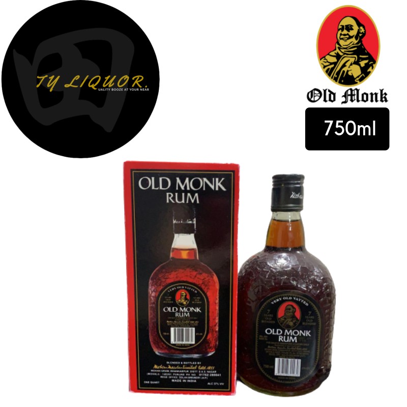 Old Monk Rum - 750ml | Shopee Singapore