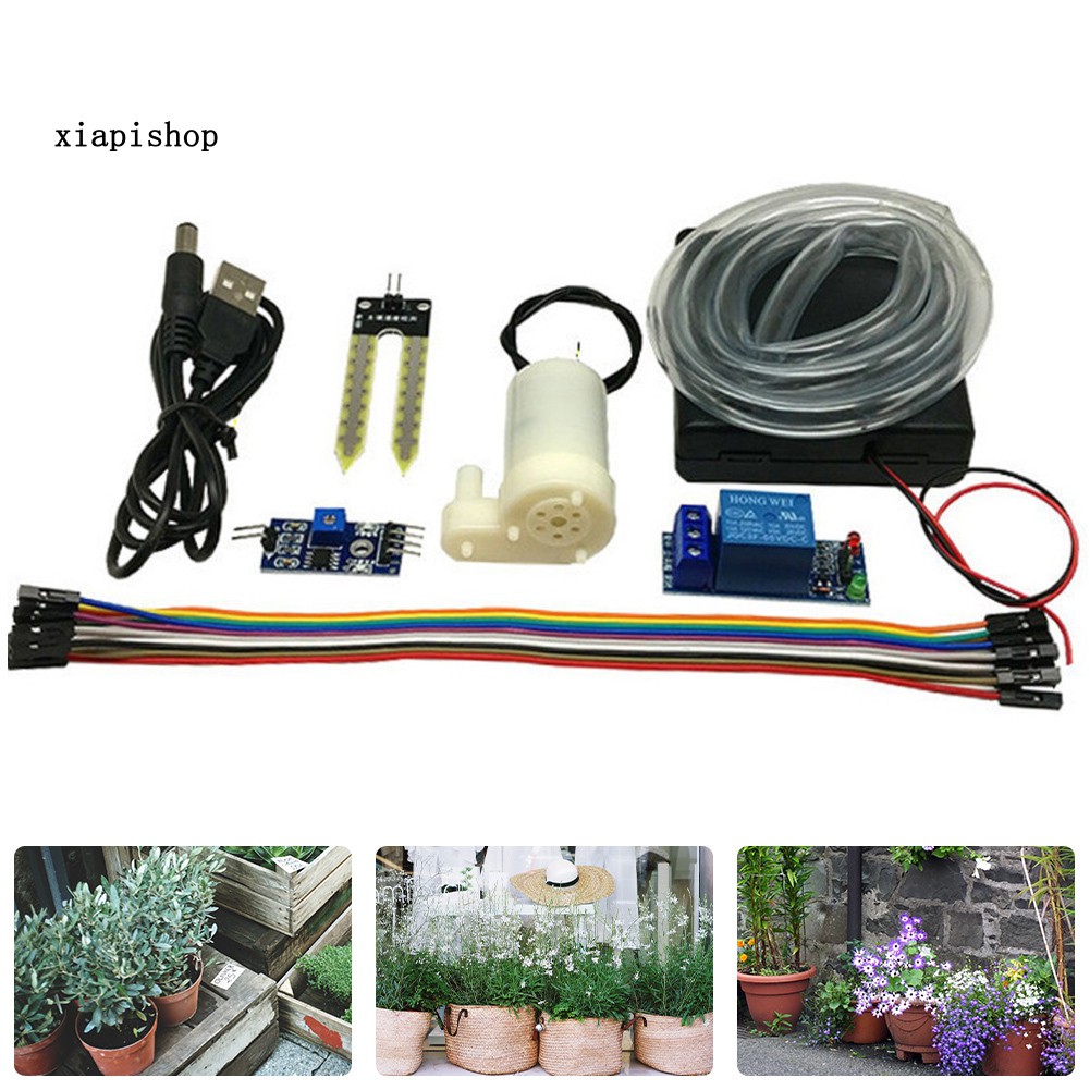 DIY Automatic Watering Irrigation System Soil Moisture Sensor Pump ... DIY Automatic Watering Irrigation System Soil Moisture Sensor Pump ...