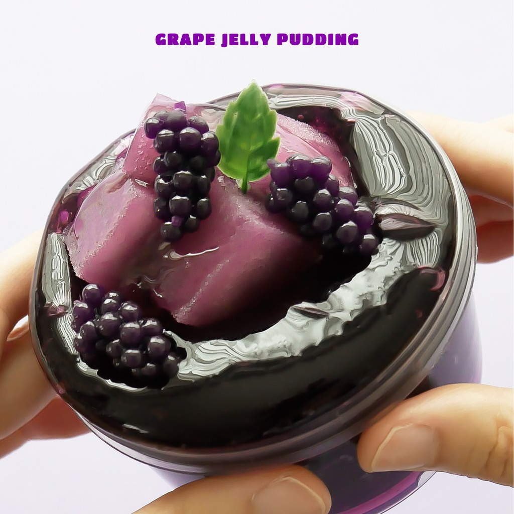 [Palette Slime] Grape Jelly Pudding Slime | Food Slime | DIY Slime ...