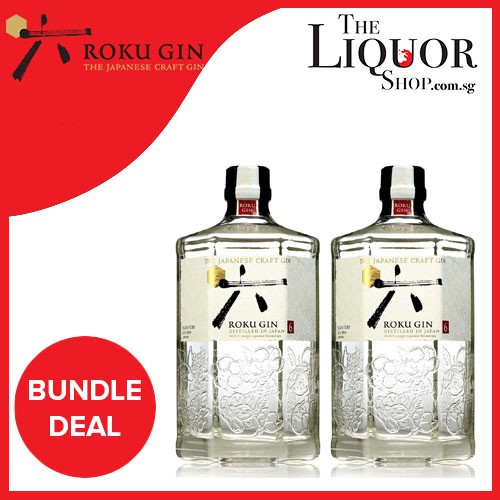 Bundle of 2 Bottles Roku Gin 700ml | Shopee Singapore