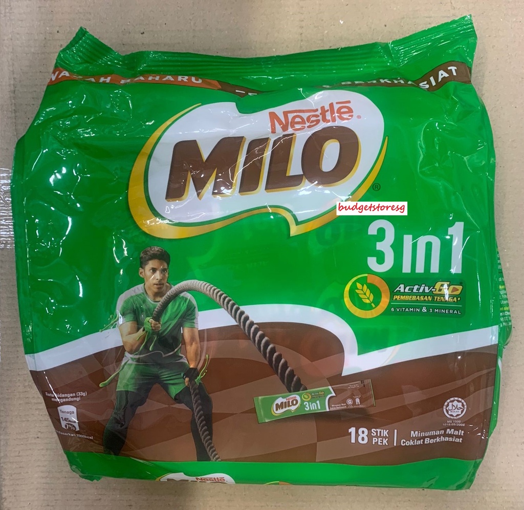 Nestle Milo Activ-Go 3 in 1 (18 stick x 33 grams) | Shopee Singapore