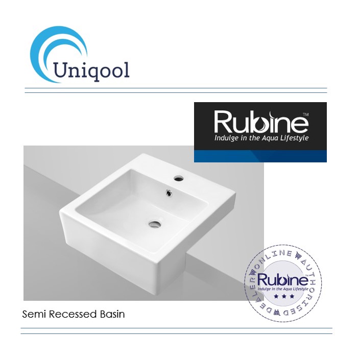 Rubine Semi recessed wash basin | Shopee Singapore