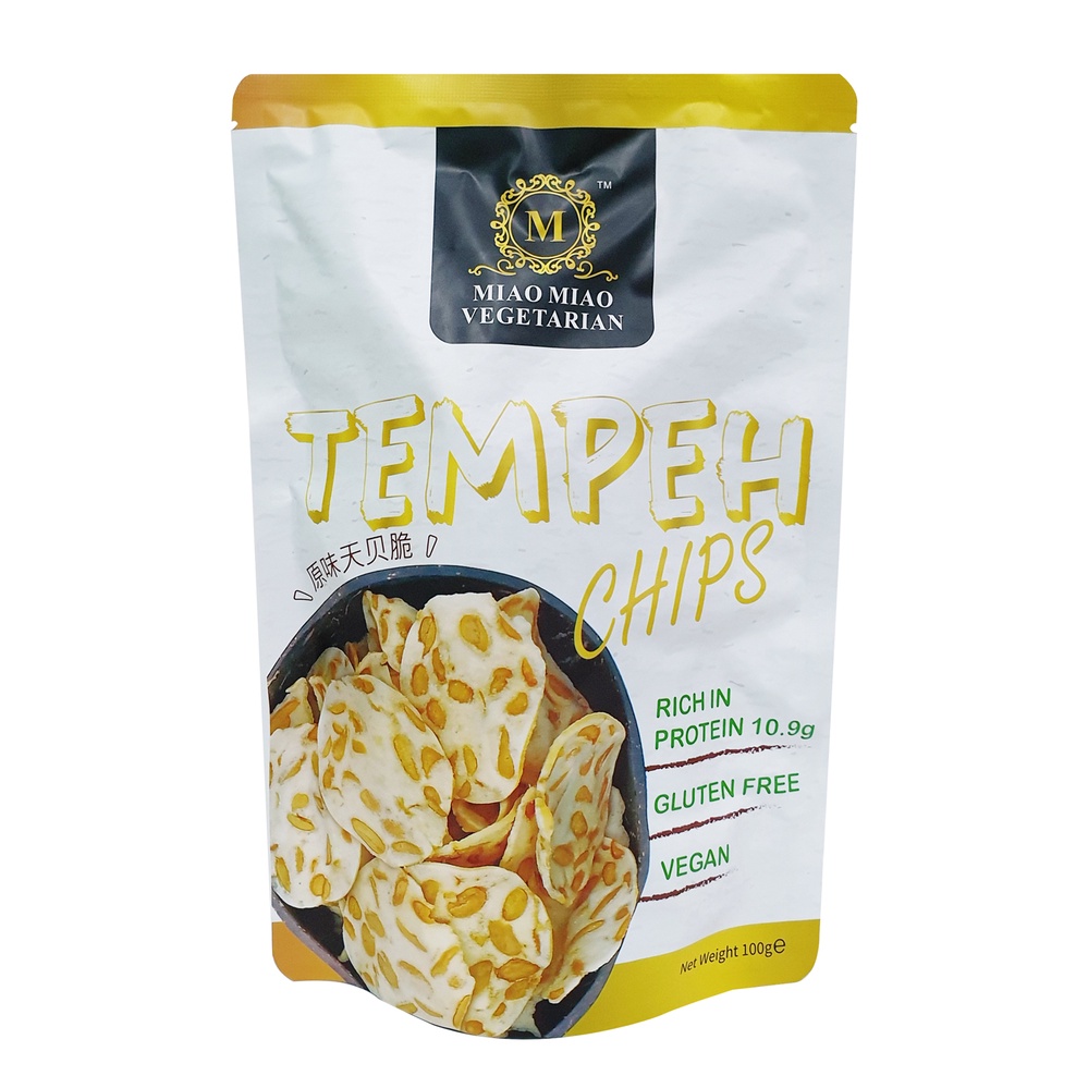 Tempeh Chips Vegetarian Snack Original Flavor 100g | Shopee Singapore