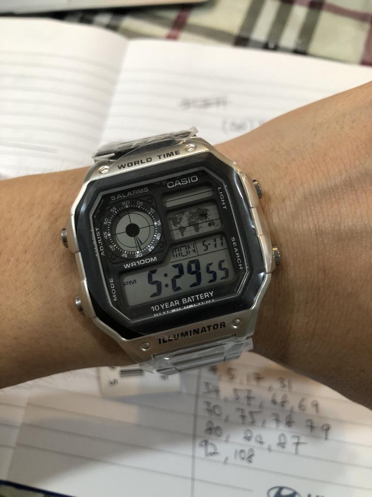Casio World Time Digital Watch (AE-1200 Series) | Shopee Singapore