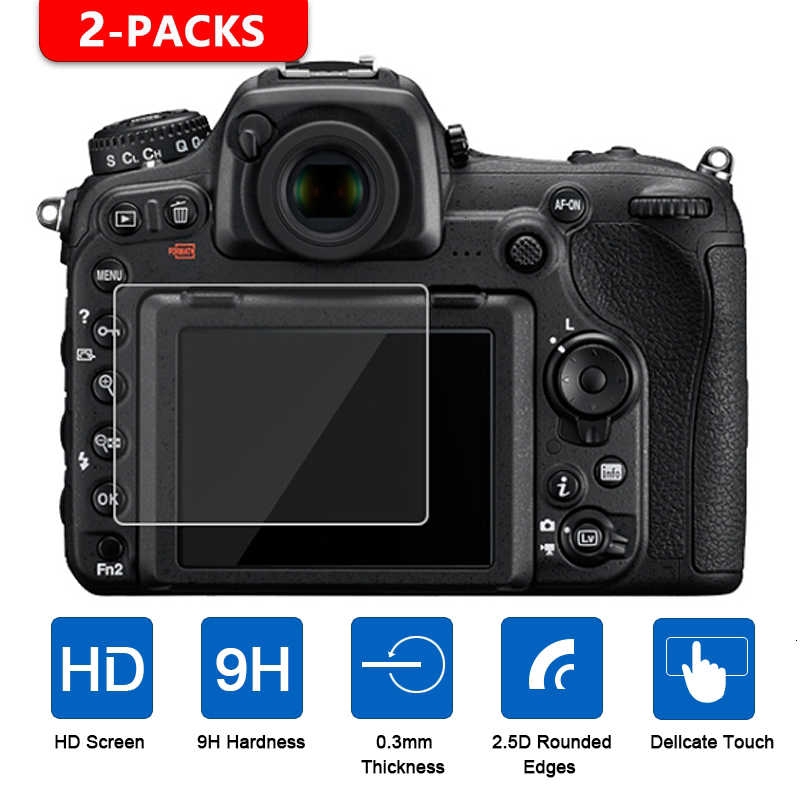 2Pcs Tempered Glass Screen Protector for Nikon D7500 D7200 D7100 D5600 ...
