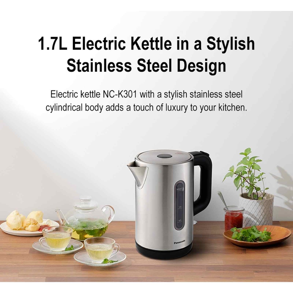 Panasonic NC-K301SSH SUS Electric Kettle 1.7L | Shopee Singapore