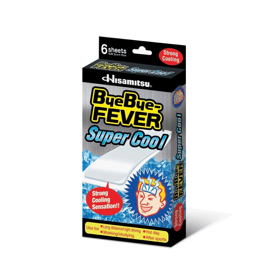 Bye Bye- Fever Super Cool (Box of 6 pieces) | Shopee Singapore