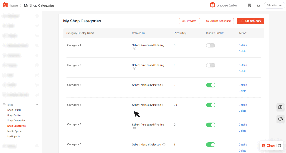About Shop Categories | SG Seller Education [Shopee]