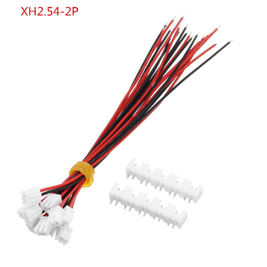 10 Set Mini Micro JST XH 2.54mm 4 Pin Connector Plug 15cm Wires Cable ... 10 Set Mini Micro JST XH 2.54mm 4 Pin Connector Plug 15cm Wires Cable ...