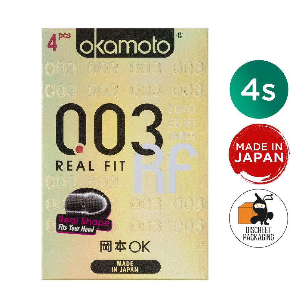 Okamoto 003 Real Fit Condoms Pack of 4s | Shopee Singapore