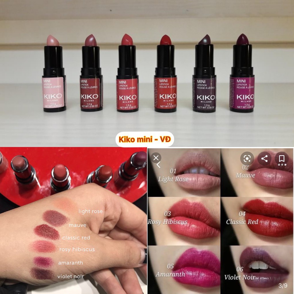 Kiko Milano Matte Lipstick Swatches | Makeupview.co