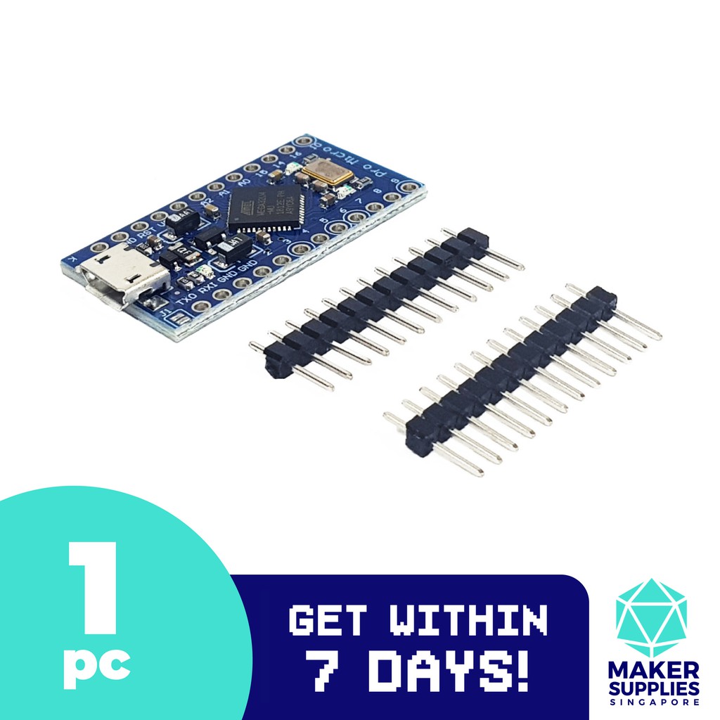 Arduino-Compatible Pro Micro Unsoldered | Shopee Singapore
