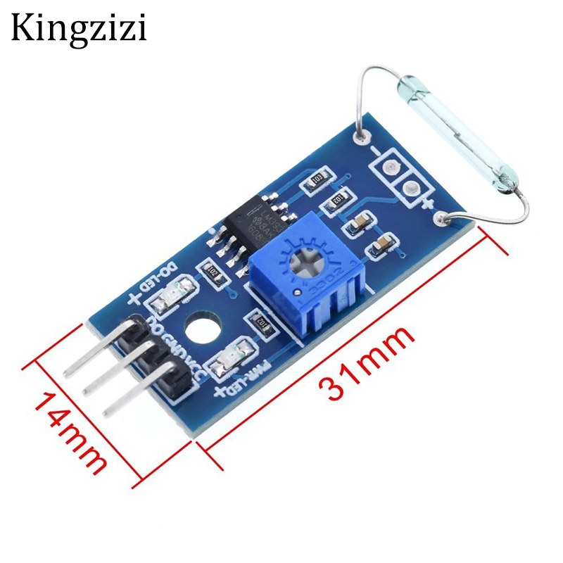 5PCS Reed Sensor Module Magnetron Module Reed Switch Magnetic Switch ...