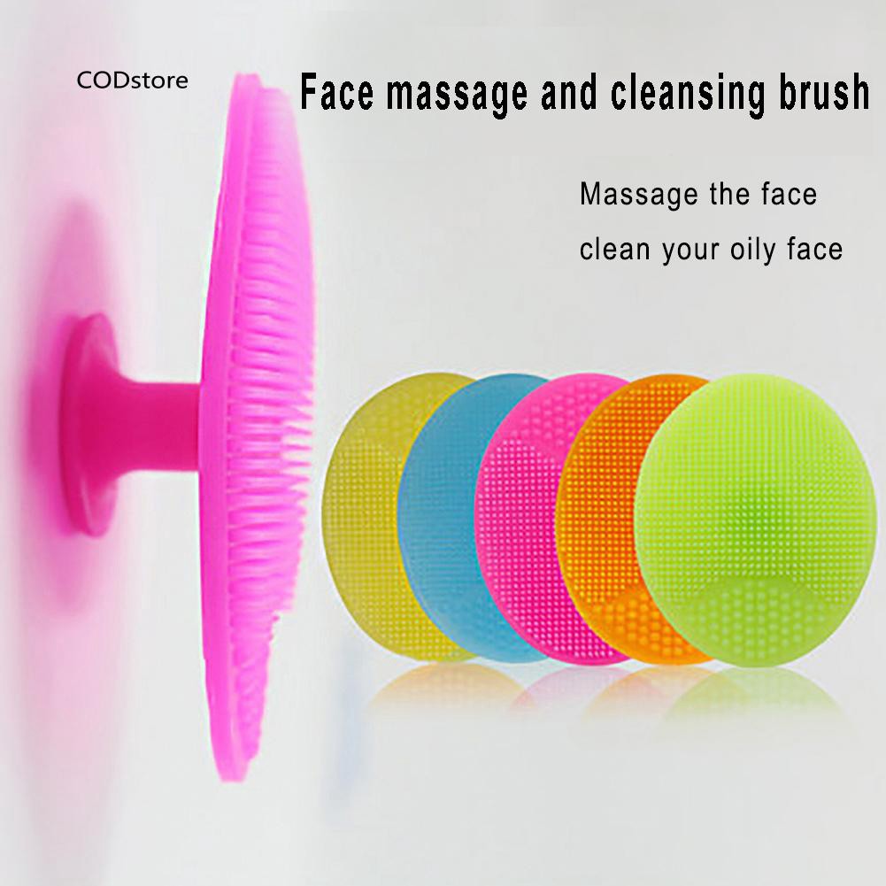 CST_Silicone Face Facial Cleaning Pad Brush Exfoliating Skin Pore ...
