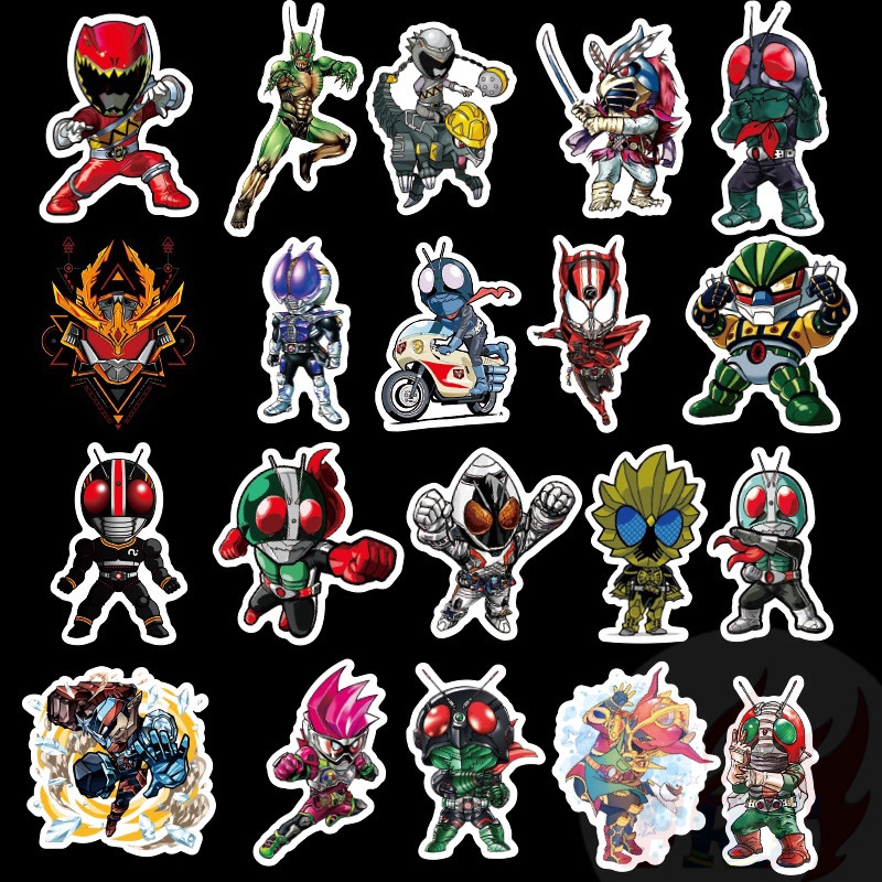 Masked Rider Stickers 50Pcs/Set Cartoon TV Show Anime Kamen Rider Mixed ...