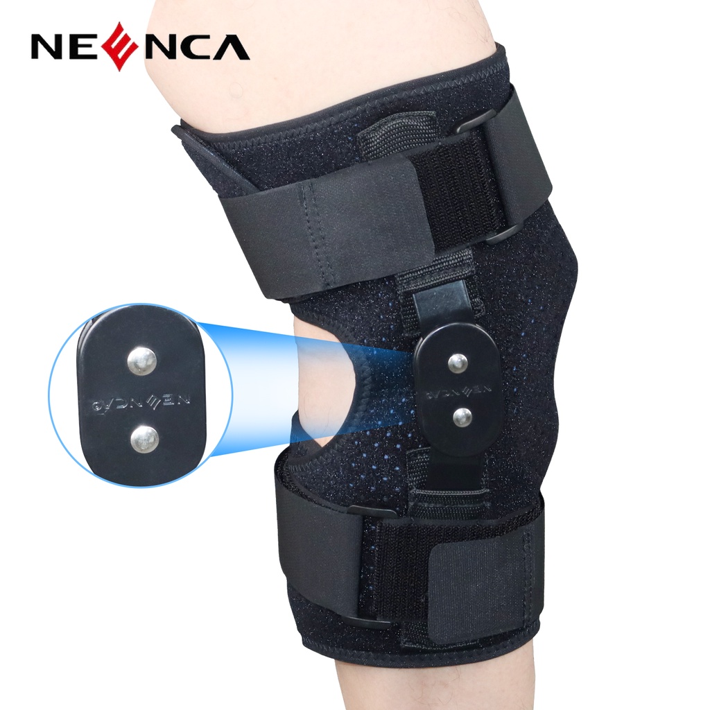 NEENCA 1Pcs Professional Hinged Knee Brace, Medical Knee Support with ...