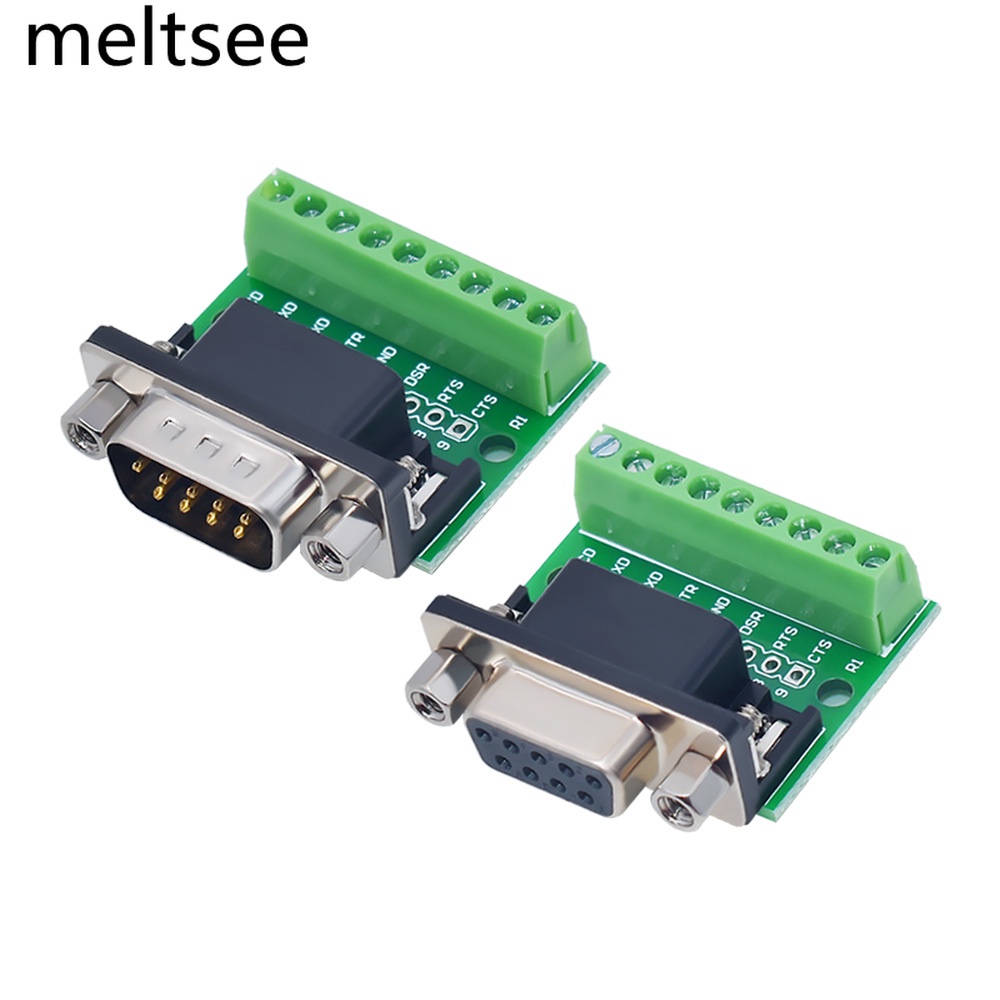 DB9 Male Female Adapter Signals Terminal Module RS232 RS485 Serial To Terminal 9-Pin 9-Hole ...