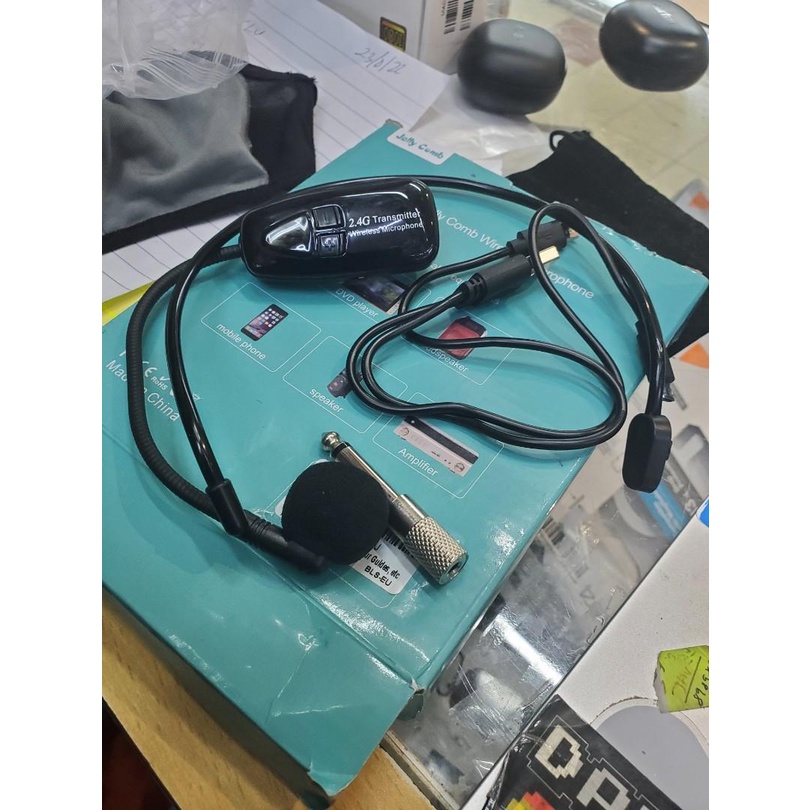 Wireless Microphone Headset Jelly Comb 2.4G Wireless Mic Headset ...