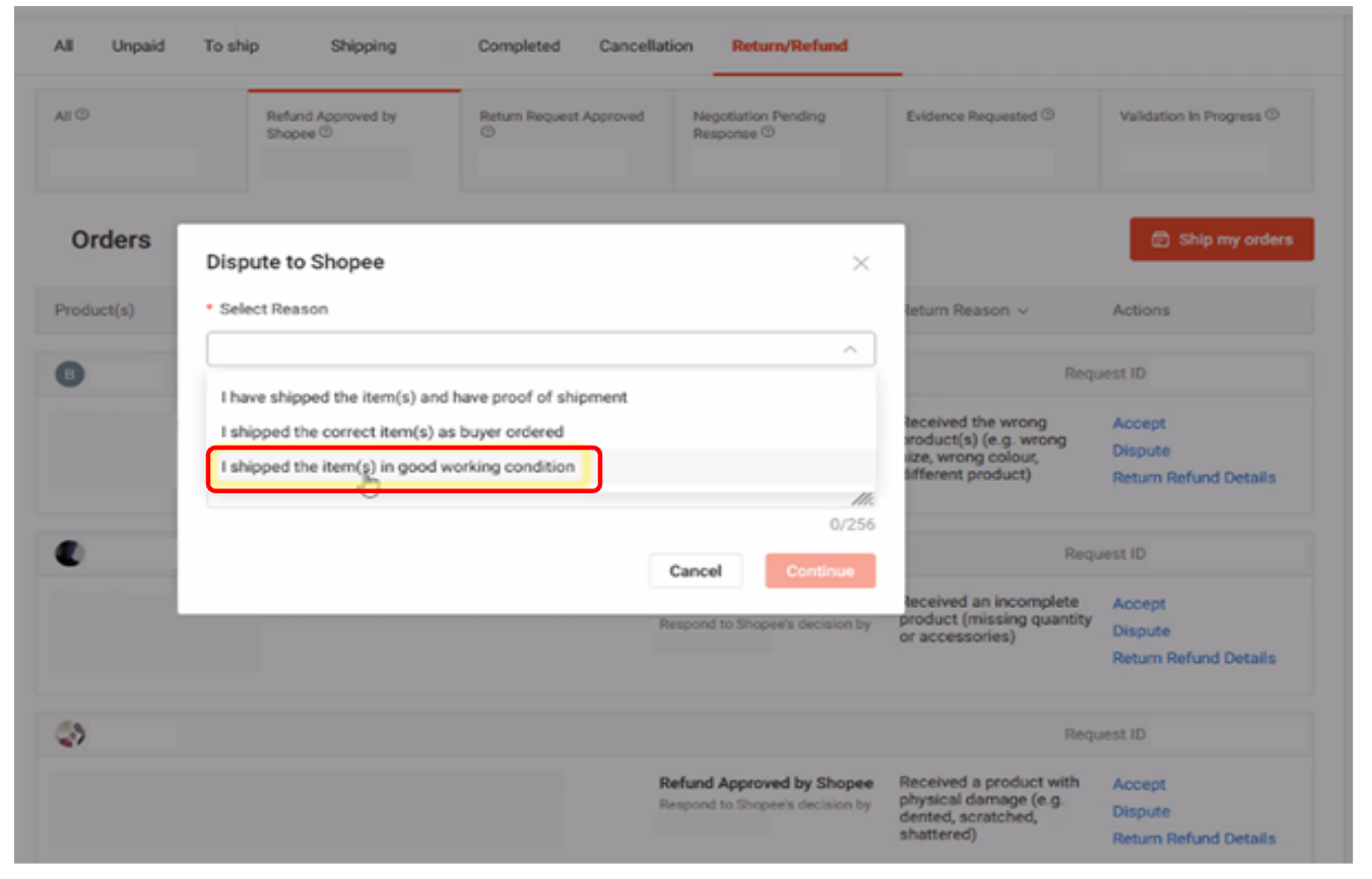 How to raise a dispute on Return/Refund requests approved by Shopee ...