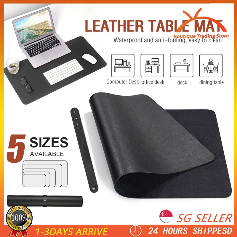 Premium Leather Desk Pad Leather Desk Pad Protector Mouse Pad Office ...