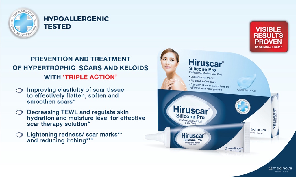 [Hiruscar Official] Hiruscar Silicone Pro 10g | Scar Care for Scars and ...