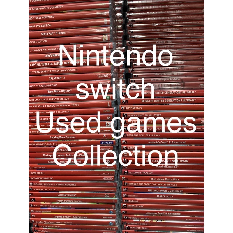 Nintendo switch used games collection | Shopee Singapore
