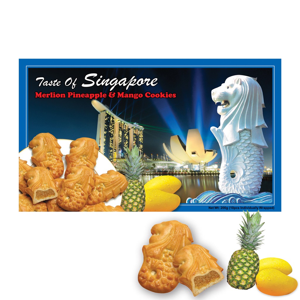 Manly Merlion Pineapple And Mango Cookies 200g | Shopee Singapore