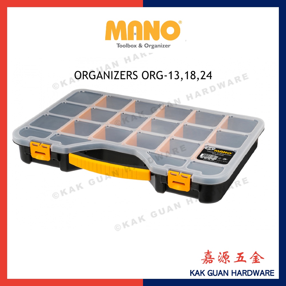 MANO ORGANIZERS ORG-13,18,24 / TOOLBOXES / MADE IN TURKEY | Shopee ...