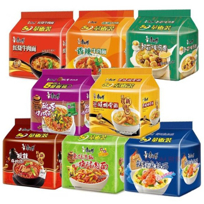 Kang Shi Fu Instant Noodles Stew Spicy Sour Mustard Beef Mushroom