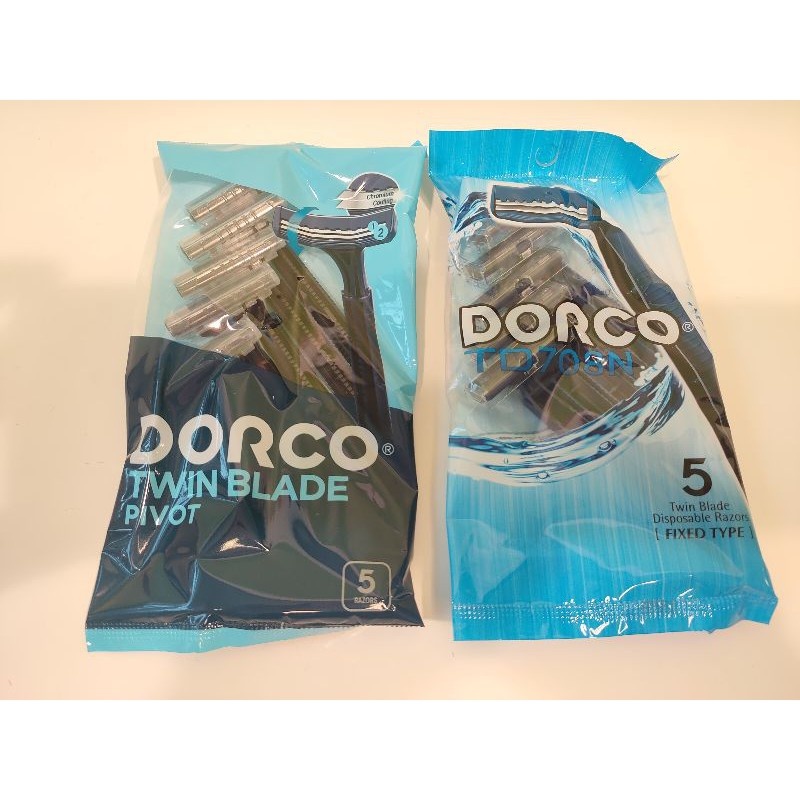 (Bundle of 2 pack) Dorco Twin Blade Disposable Razor (Pack of 5pcs ...