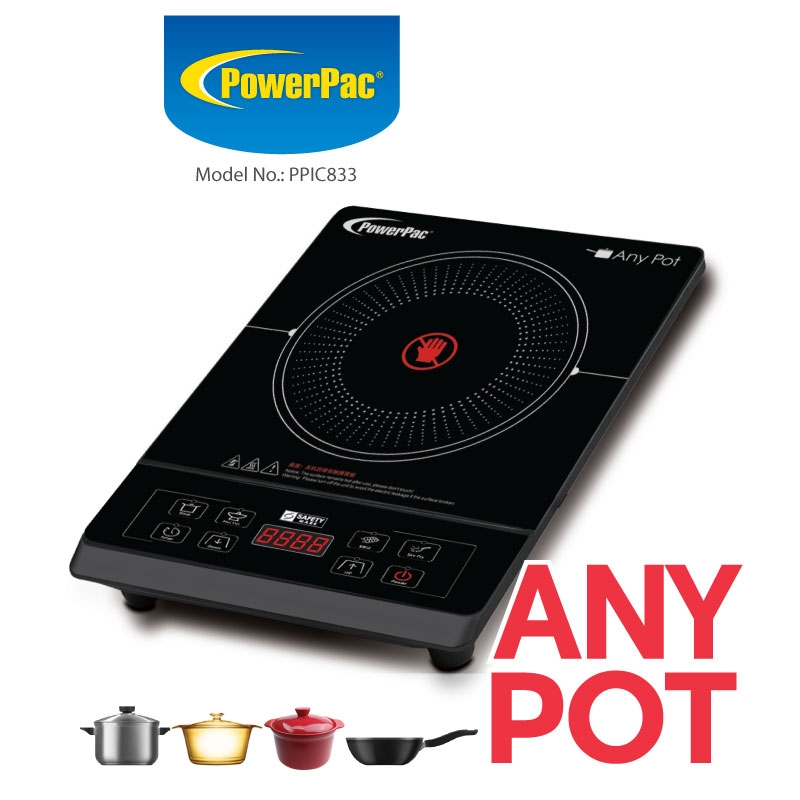 PowerPac Steamboat Ceramic Cooker (Any Pot) 2000 Watts (PPIC833 ...