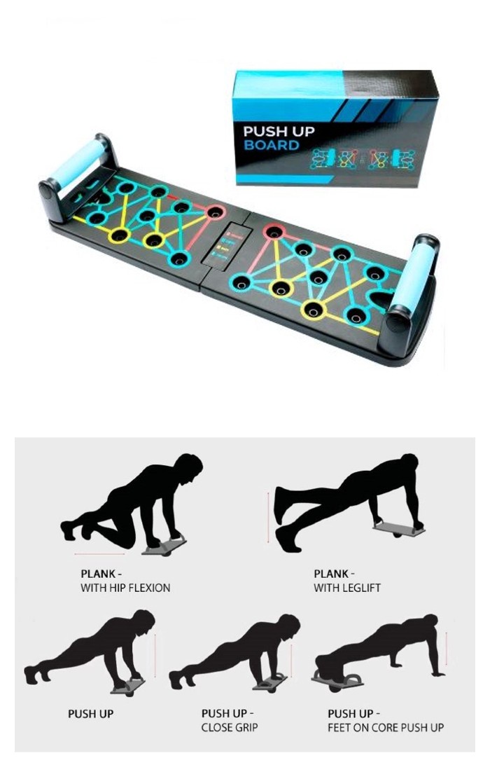 Push Up Board Trainer 14 in 1 Body Building Push Up Board For Men ...