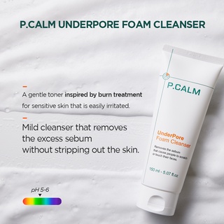 [P.CALM] UnderPore Foam Cleanser 150ml | Shopee Singapore