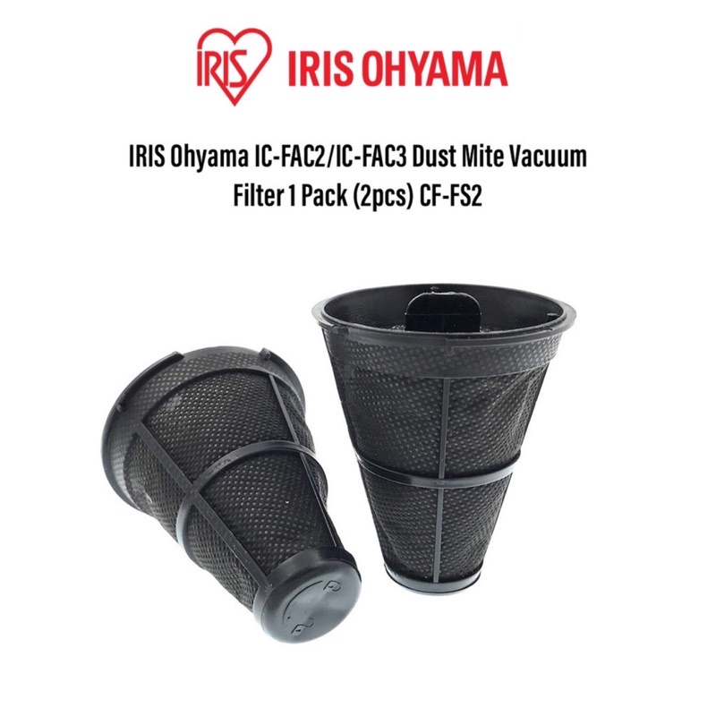 IRIS Ohyama IC-FAC2/IC-FAC3 Dust Mite Vacuum Filter 1 Pack (2pcs) CF-FS2 | Shopee Singapore