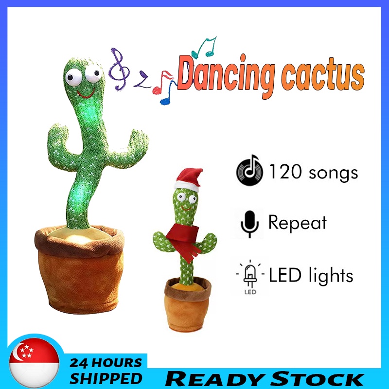 🇸🇬 [READY STOCK] Dancing Cactus Dencing Cactus Cactus Plush Toy Talk ...