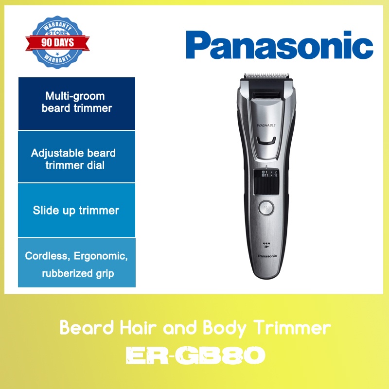 Panasonic Body and Beard Trimmer ER GB80 WITH 1 YEAR WARRANTY | Shopee Singapore