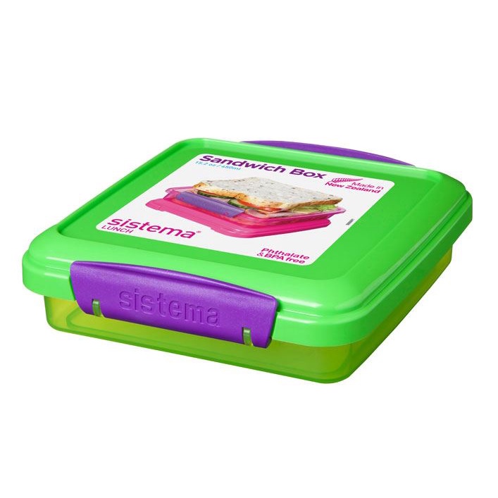 Sistema Sandwich Lunch Box, Food Container 450ml | Shopee Singapore