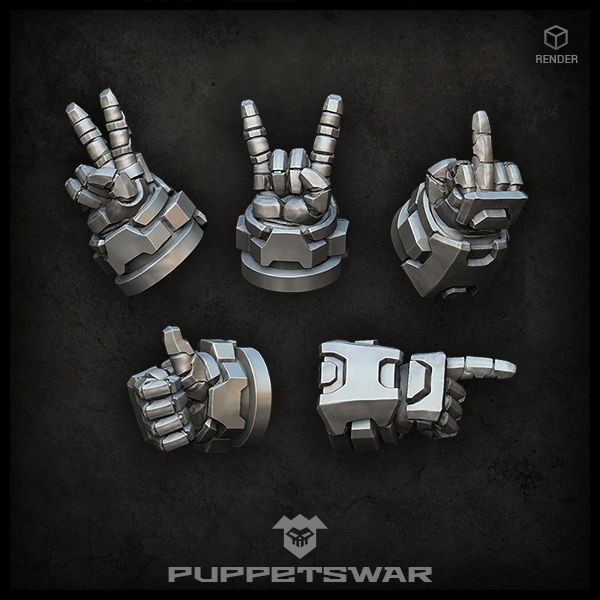 PUPPETSWAR - HAND GESTURES (RIGHT) | Shopee Singapore