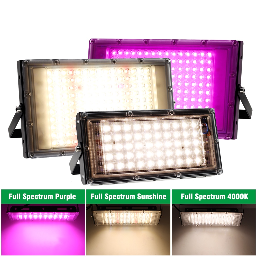 Upgrade LED Grow Light Full Spectrum 50W 100W 300W Plant Light Sunlight ...