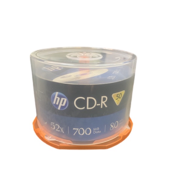 HP CD-R CDR Blank Recordable Disc 52x Speed 700MB 80 min 50pcs with ...