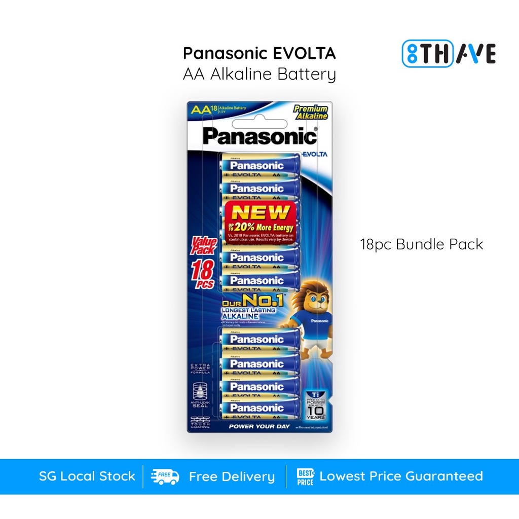 Panasonic Evolta Battery AA / AAA x 4/8/18 Bundle Pack | Alkaline Batteries | Authentic | SG ...